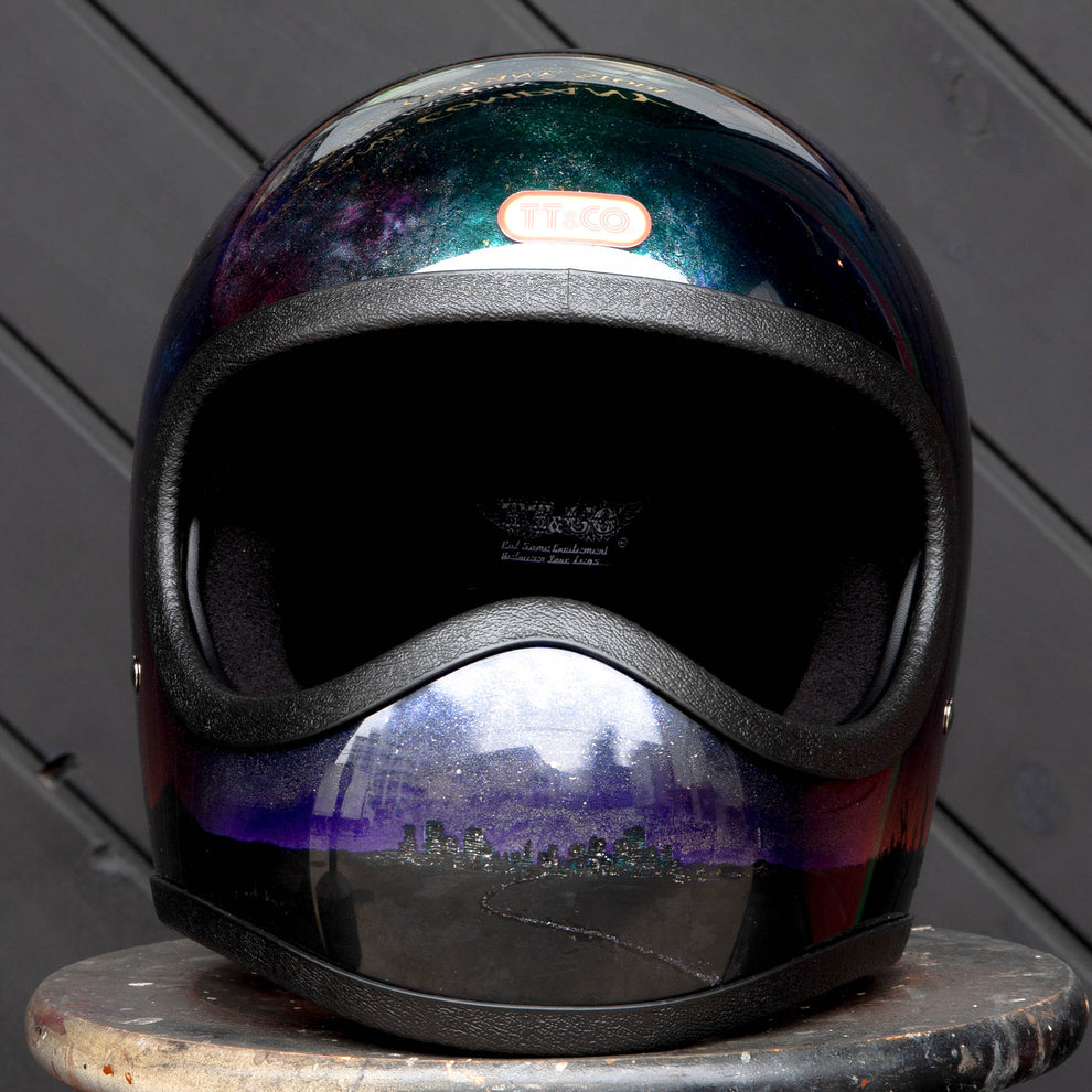 TT&CO. TOECUTTER ISSHIKI ONLY ONE 012 3/4 OPEN FACE MOTORCYCLE HELMET ...