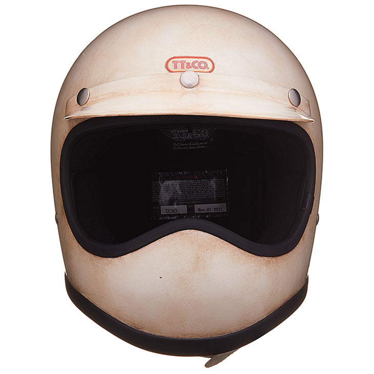 TT&CO. TOECUTTER SG/DOT MAPLEGLO WHITE VISOR SMALL FULL FACE – TT AND ...