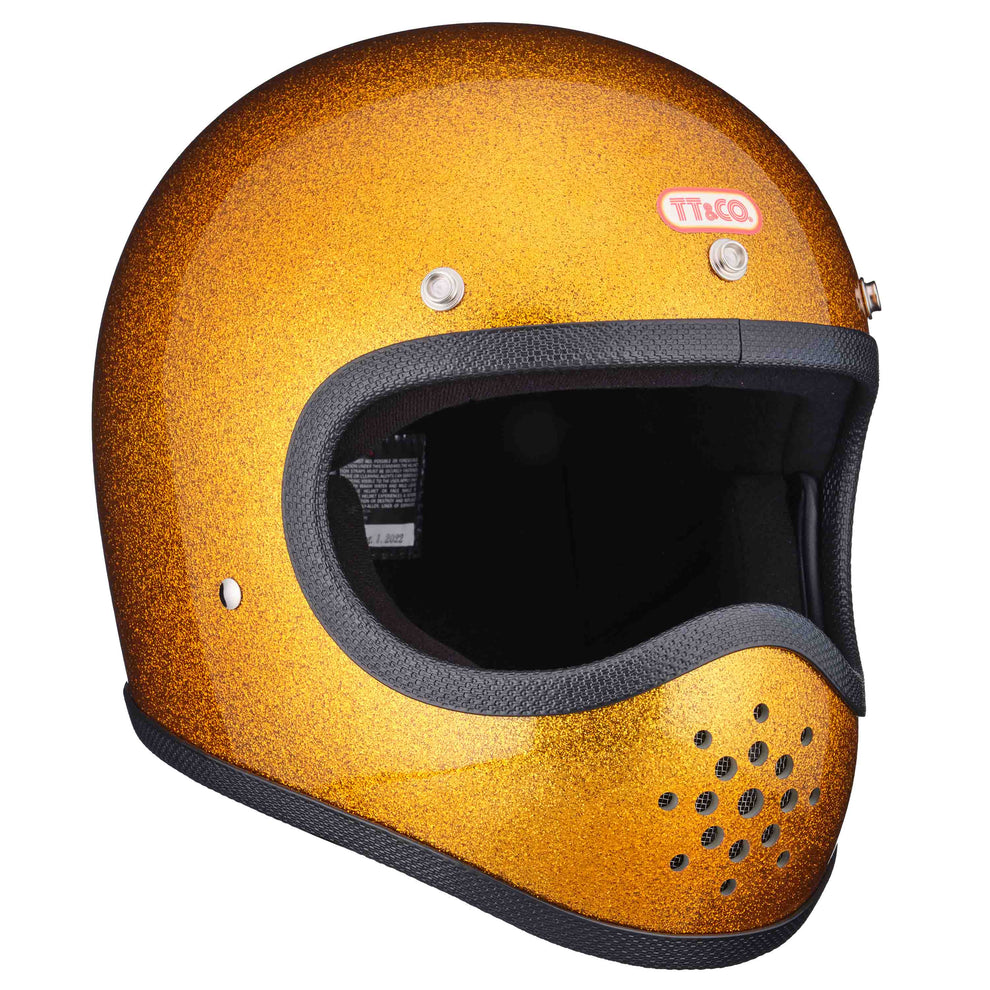 TT&CO. TOECUTTER SG/DOT GINGIRA 70's CUSTOM1 ORANGE SMALL FULL FACE ...