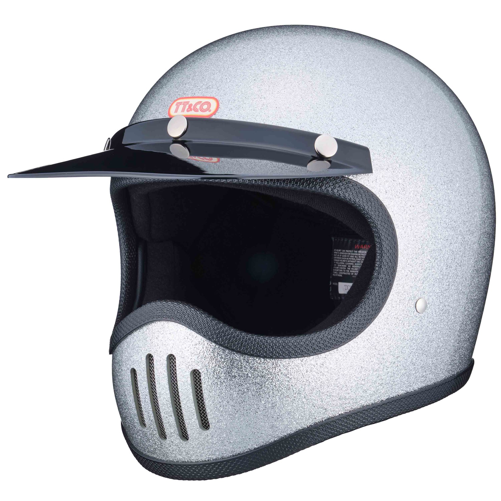 TT&CO. TOECUTTER SG/DOT GINGIRA 70's CUSTOM2 SILVER SMALL FULL FACE ...