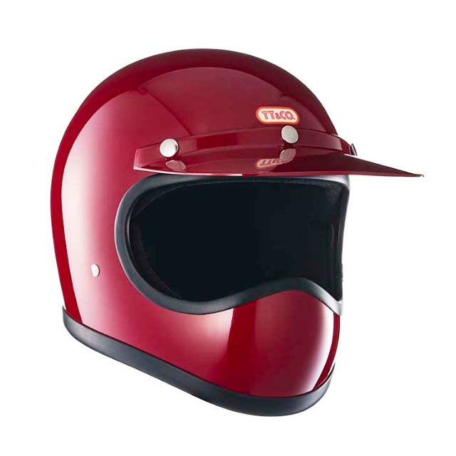 TT&CO. TOECUTTER SG/DOT STANDARD RED SMALL FULL FACE MOTORCYCLE HELMET ...