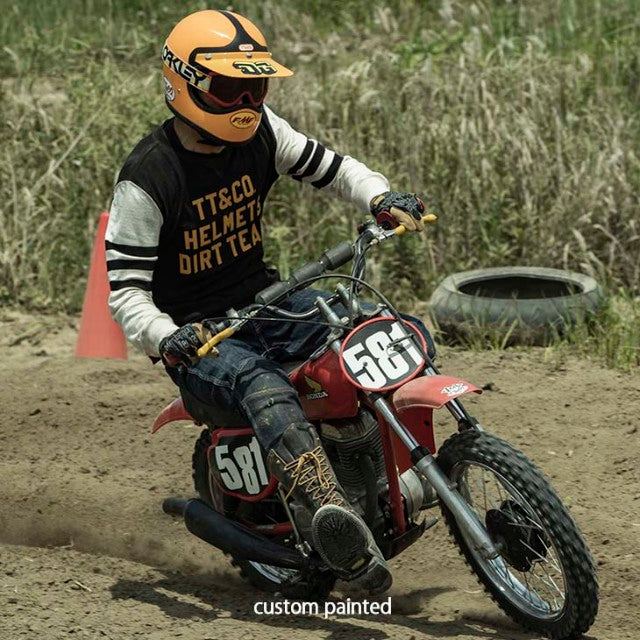 TT&CO. TOECUTTER SG/DOT STANDARD YELLOW SMALL FULL FACE MOTORCYCLE ...